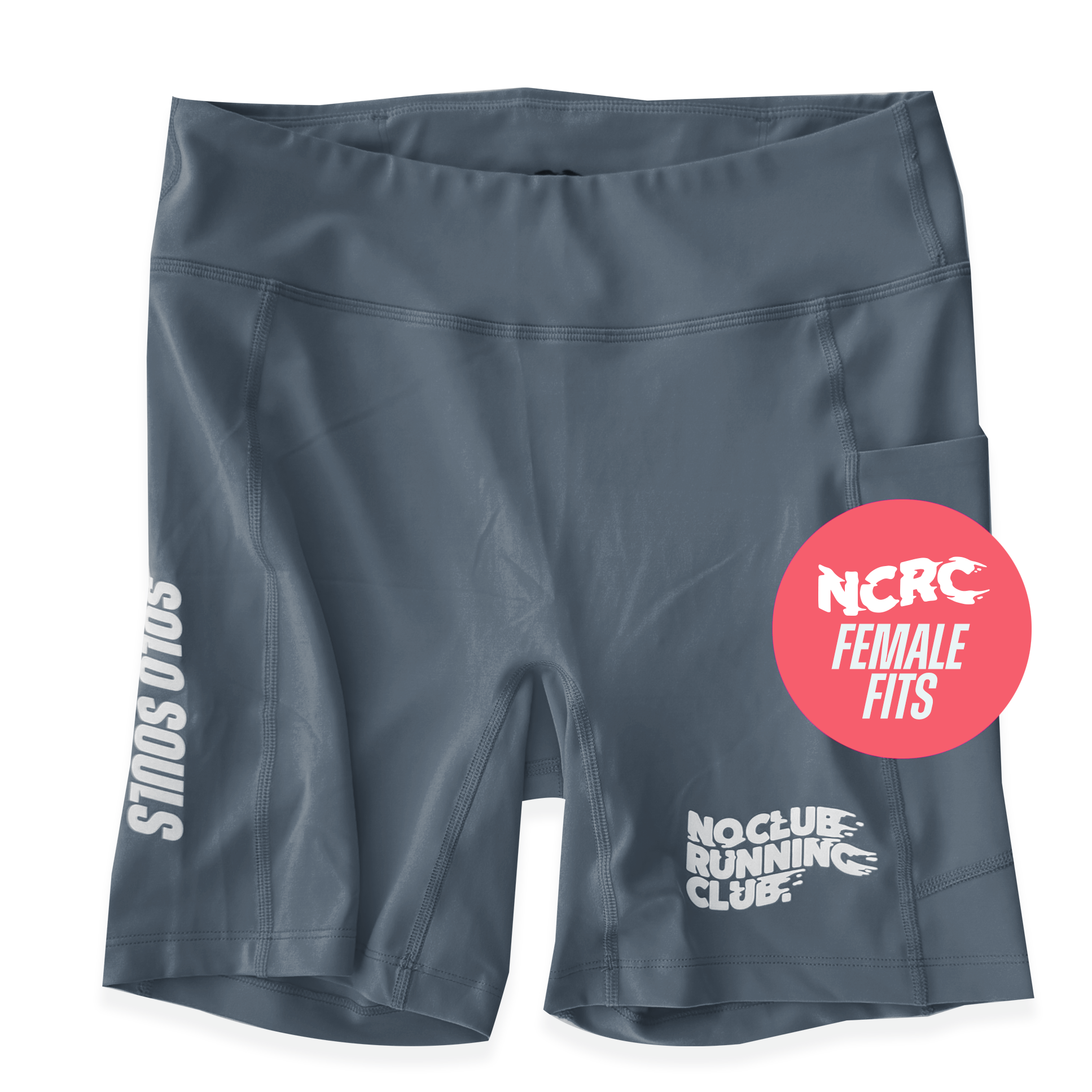 NCRC: Female Fits: Lycra Half Racing Tights - Charcoal – No Club ...
