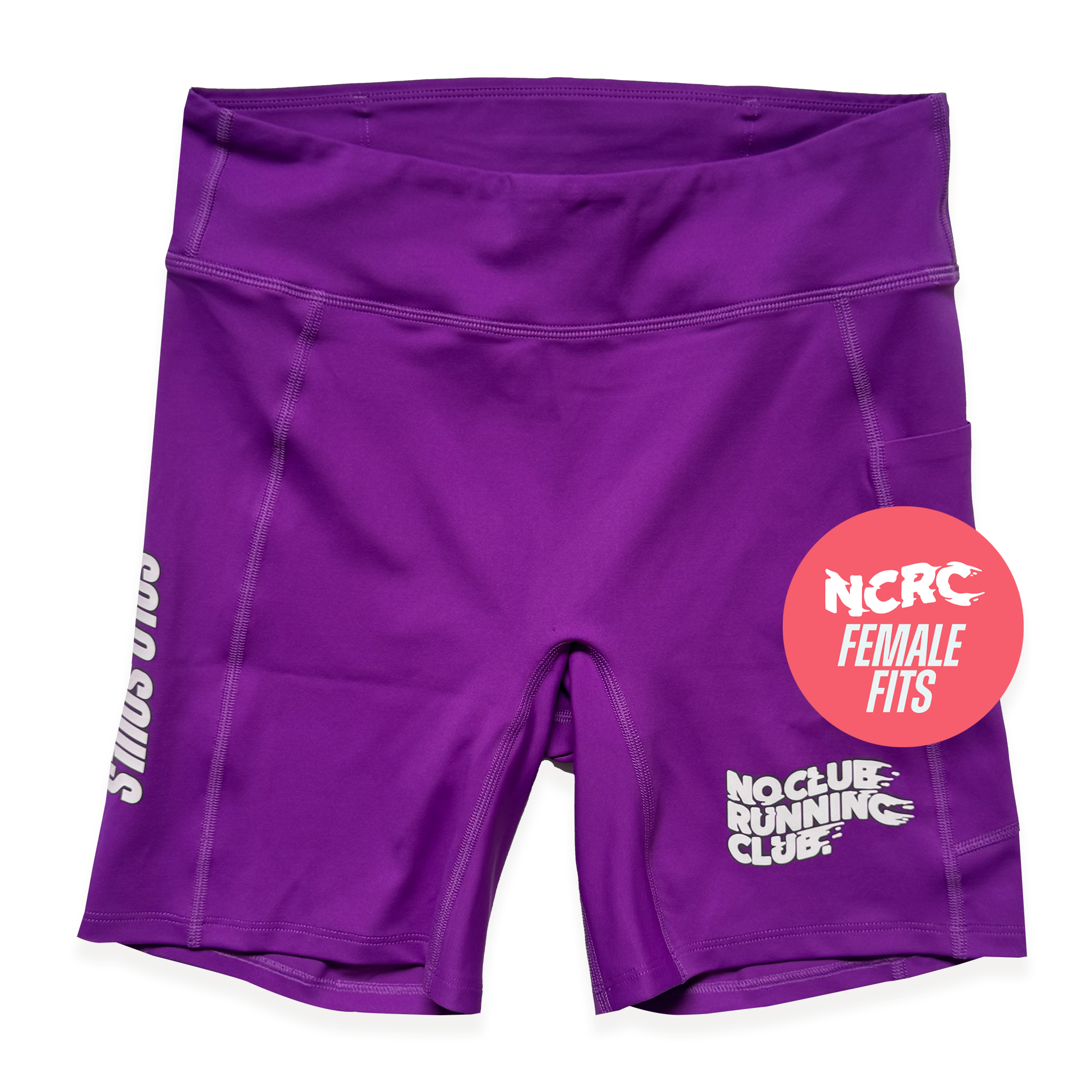 NCRC: Female Fits: Lycra Half Racing Tights - Purple – No Club Running Club